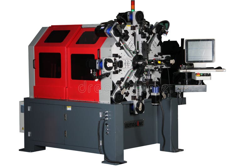 Wire Forming machine editorial stock photo. Image of straight - 127951333