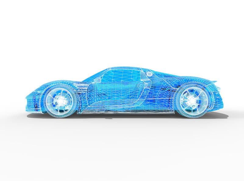 Wire frame car stock illustration. Illustration of cars - 75661121