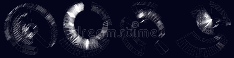 Wire-frame 3d Abstract Sci-Fi Object. Geometric Sci-fi, Cybernetics ...