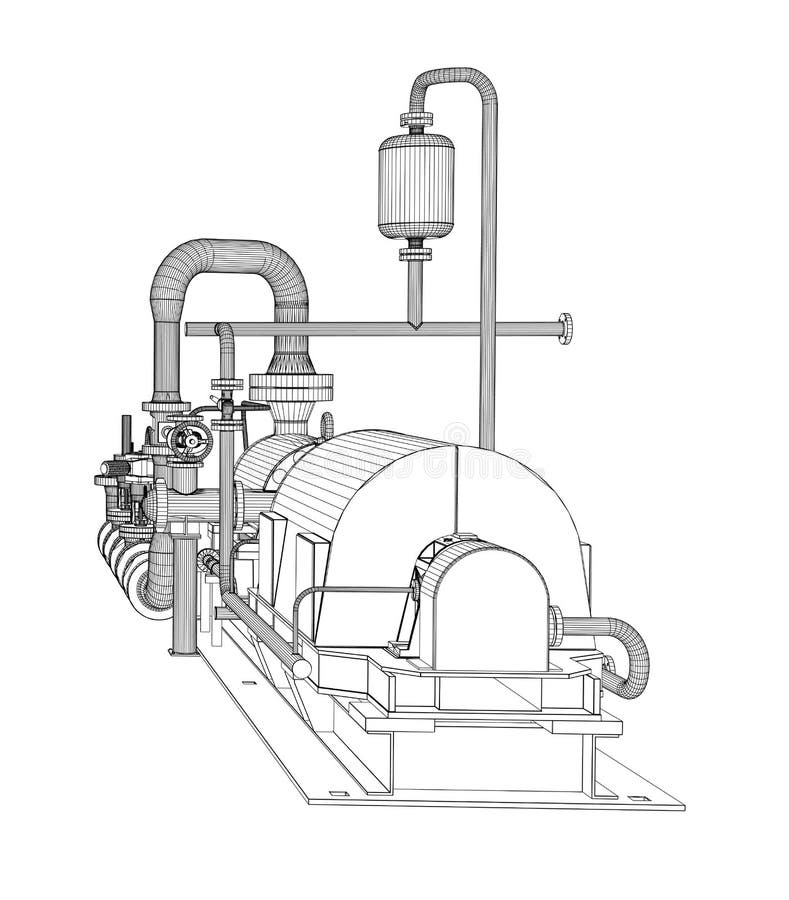 Wire Frame Industrial Pump Stock Illustrations – 844 Wire Frame ...