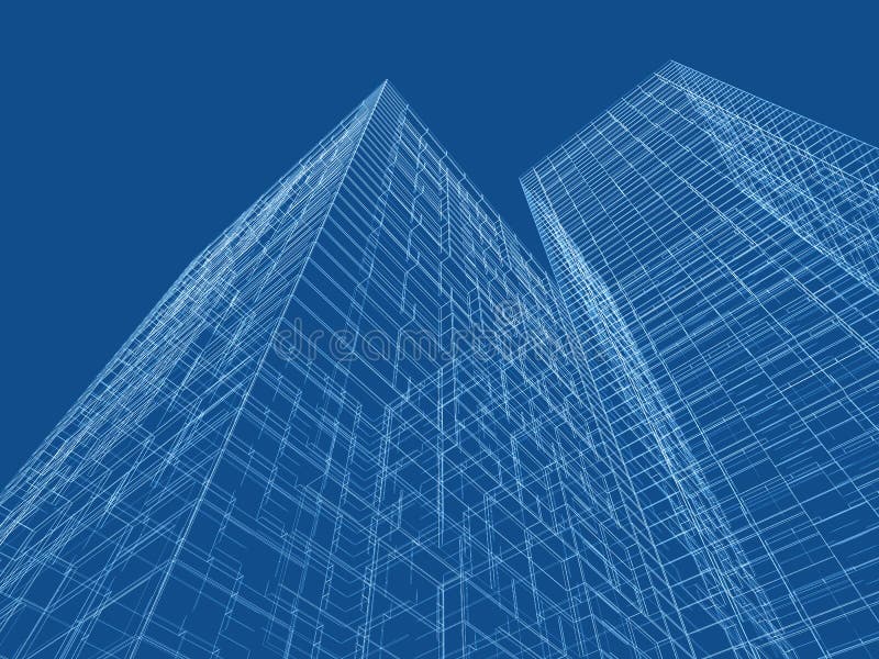 3d Blue Buildings Stock Illustrations – 6,132 3d Blue Buildings Stock ...