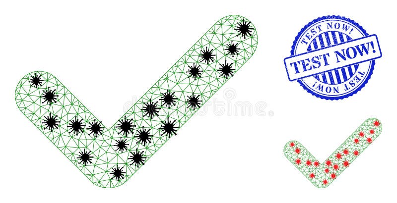 Wire Frame Mesh Valid Icons with Infectious Elements and Textured Round ...