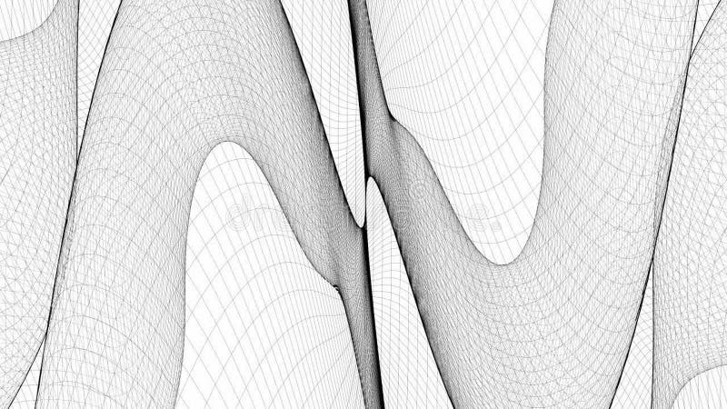 Wire Frame Surface Breathing Move Stock Footage - Video of elegant ...