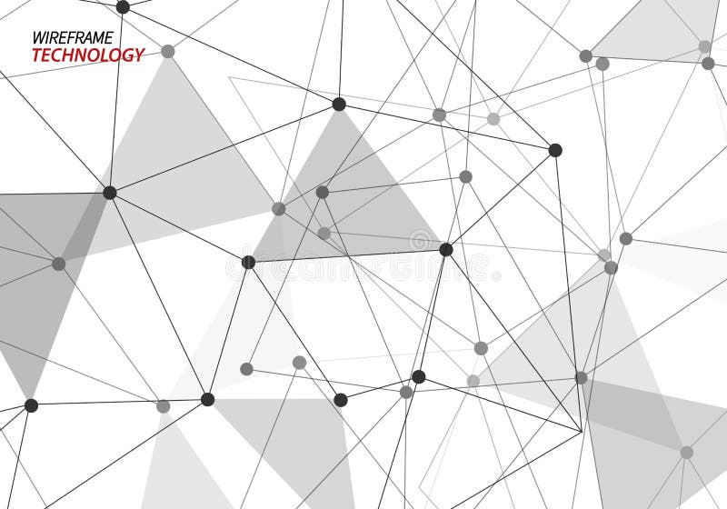 Wire Frame Technology Background Stock Vector - Illustration of graphic ...