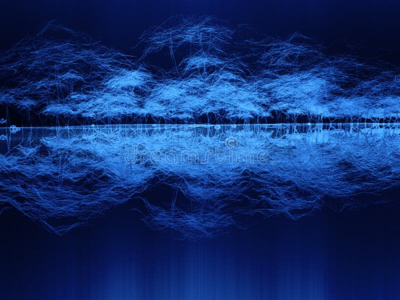 Wire Frame of Trees Model ,abstract Forest Background. Stock ...