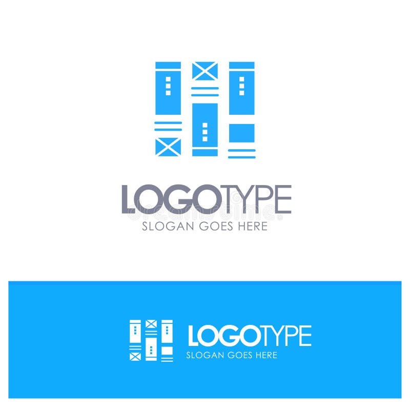 Wire Framing, Sketching, Wireframe, Idea Blue Logo Vector Stock Vector ...