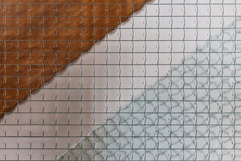 Wire Glass Window and Banister Texture Background Stock Photo - Image ...