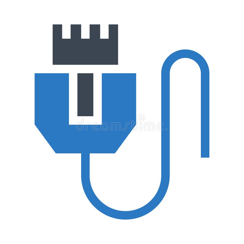 Wire Glyphs Double Color Icon Stock Illustration - Illustration of ...