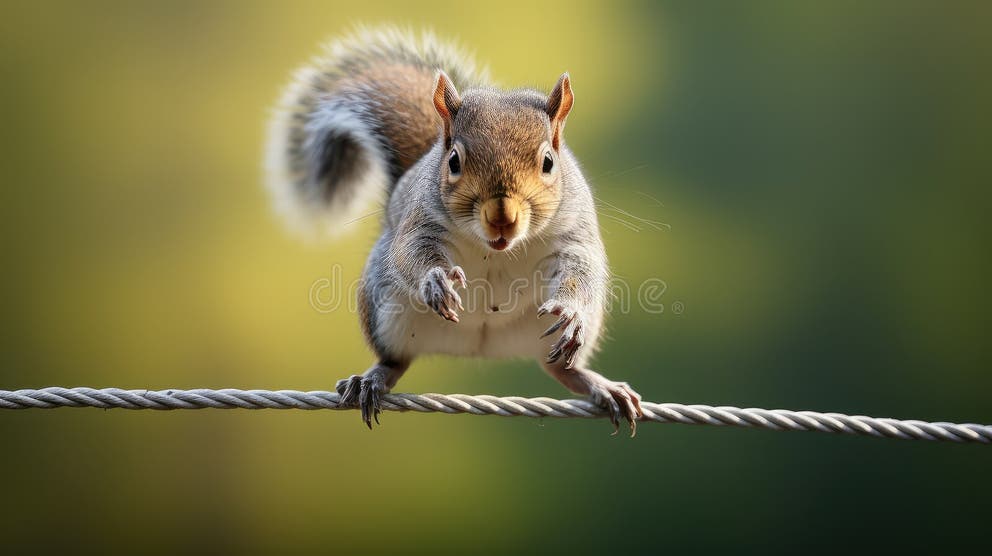 Wire grey squirrel stock illustration. Illustration of wire - 321129469