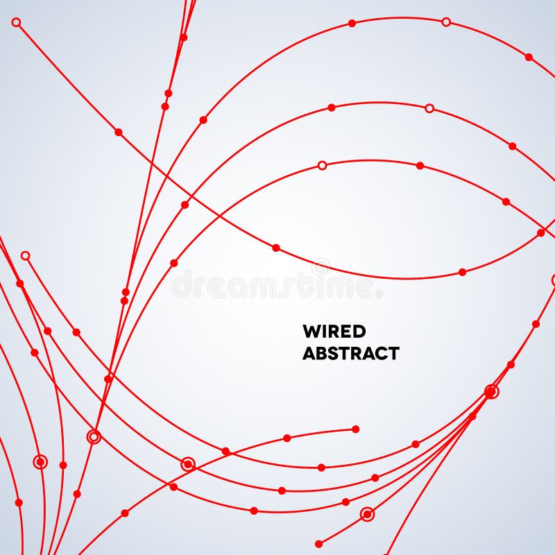 Wire Grid Made of Connected Dots Stock Vector - Illustration of icon ...