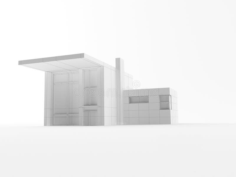 Wire House stock illustration. Illustration of wire, plan - 61457259