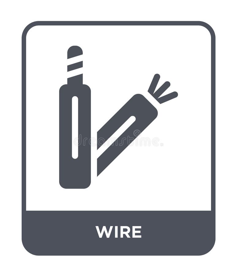 Wire Icon in Trendy Design Style. Wire Icon Isolated on White ...