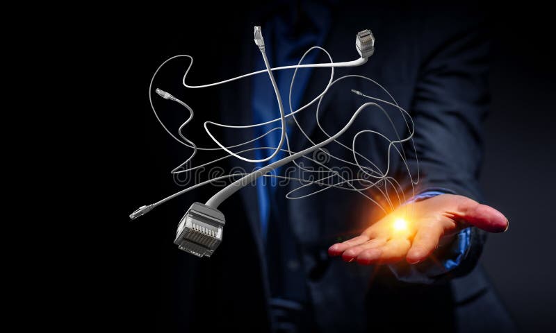Wire Internet connection stock photo. Image of wire - 121876554