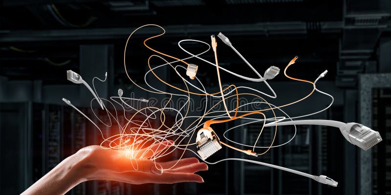 Wire Internet connection stock illustration. Illustration of ...