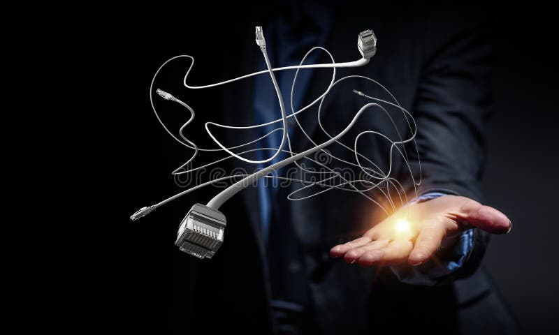 Wire Internet connection stock photo. Image of wire - 131272444