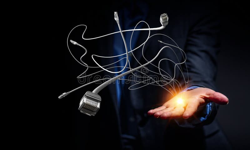 Wire Internet connection stock image. Image of technology - 130424093