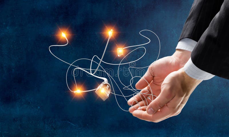 Wire Internet connection stock photo. Image of technology - 131637986