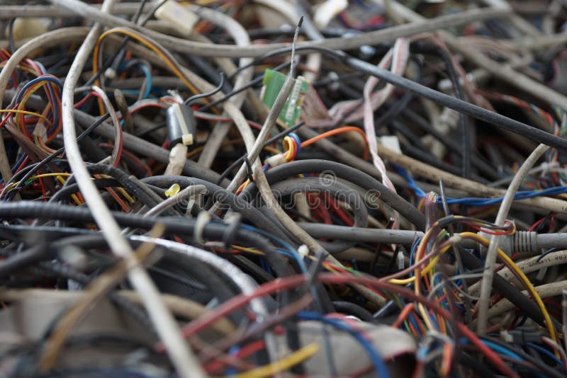 Wire, junk, trash stock image. Image of clew, industrial - 113319783