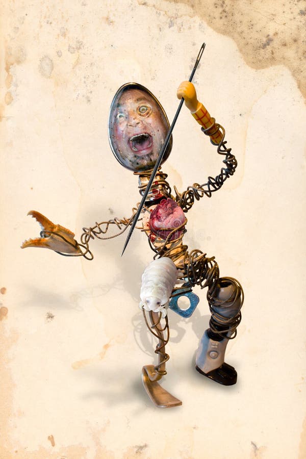 Wire Man Sculpture stock image. Image of bolt, artistic - 2595951