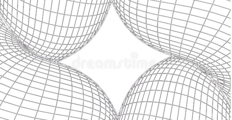 Wire Mesh Abstract Background Shapes and Blurs Stock Illustration ...