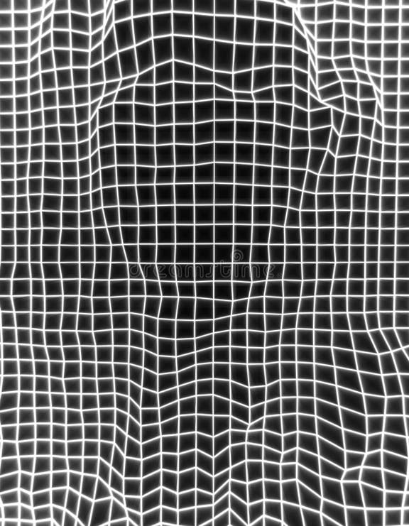 Wire Mesh on Black Background Stock Illustration - Illustration of ...