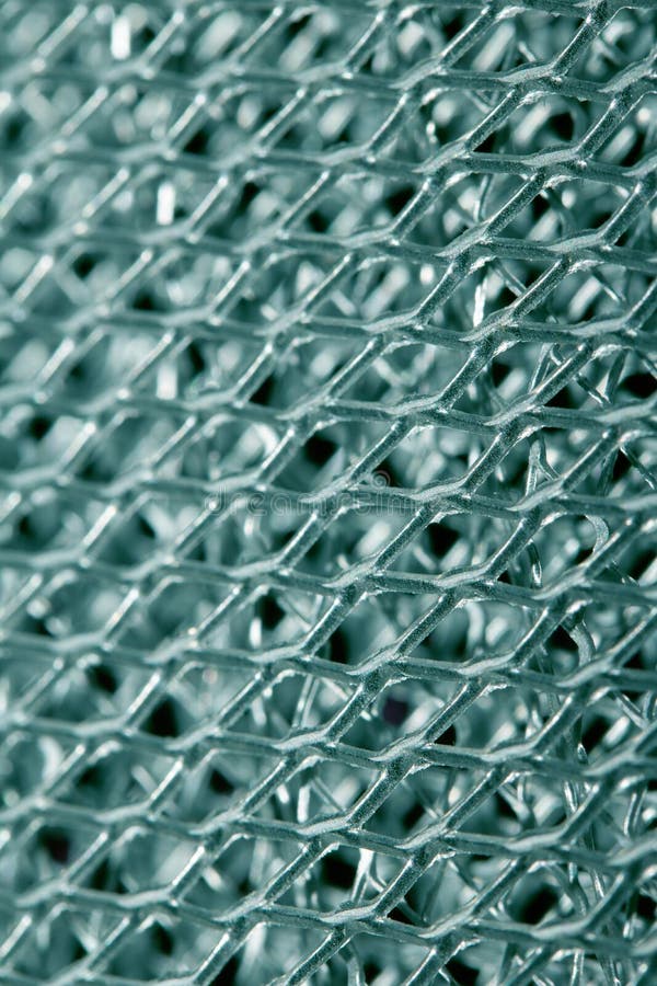 Wire Mesh Close Up Steel Surface for Background in Blue Stock Image ...