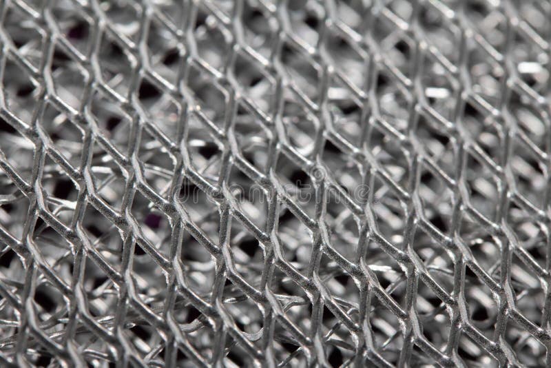 Wire Mesh Close Up Steel Surface for Background in Silver Stock Image ...