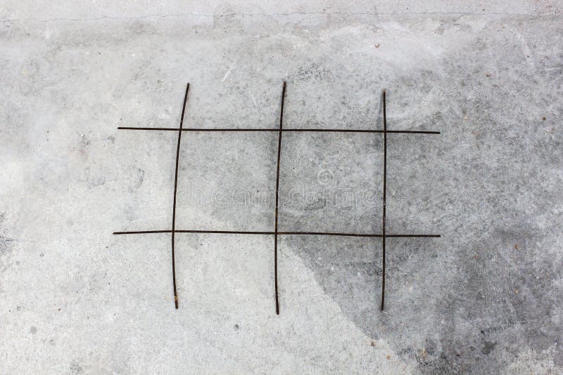 Wire Mesh Concrete Reinforcing Steel Used in Construction.Rust on a ...