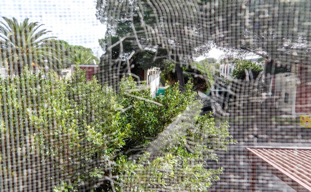 Wire Mesh Damage stock photo. Image of entry, entrance - 164803526