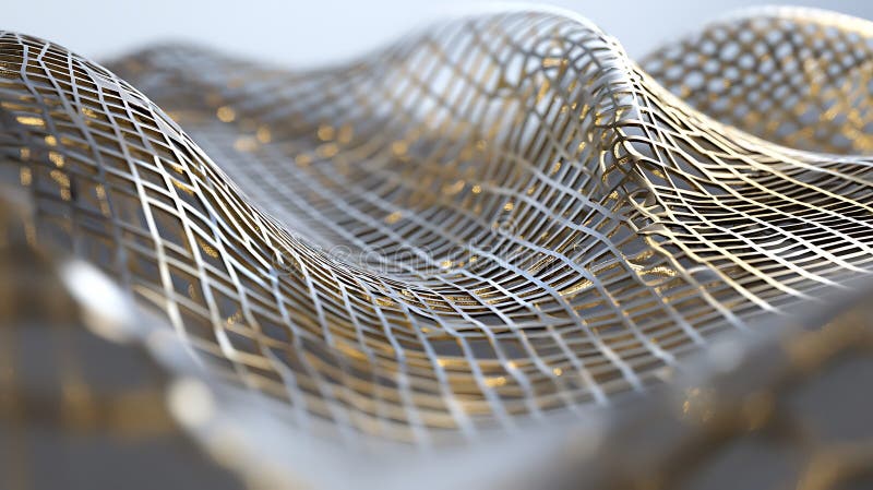 A Wire Mesh with a Gold Color Stock Image - Image of metal, industrial ...