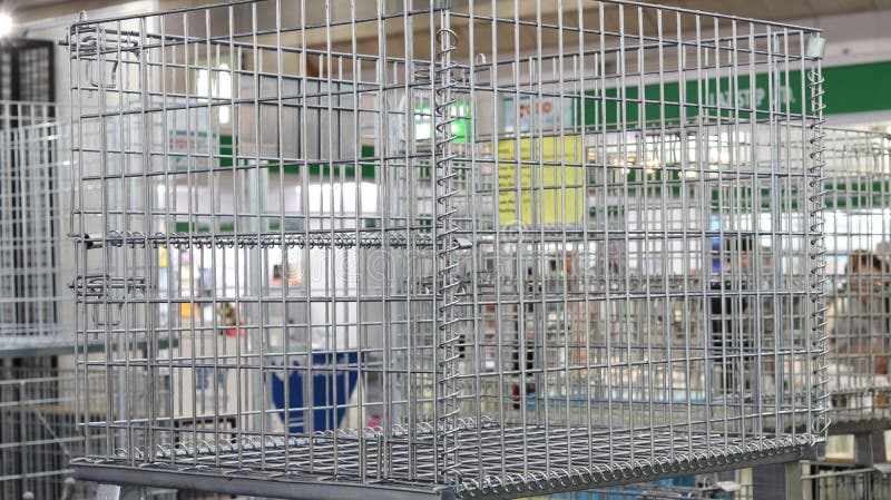 The wire mesh pallet stock image. Image of handling - 116237373