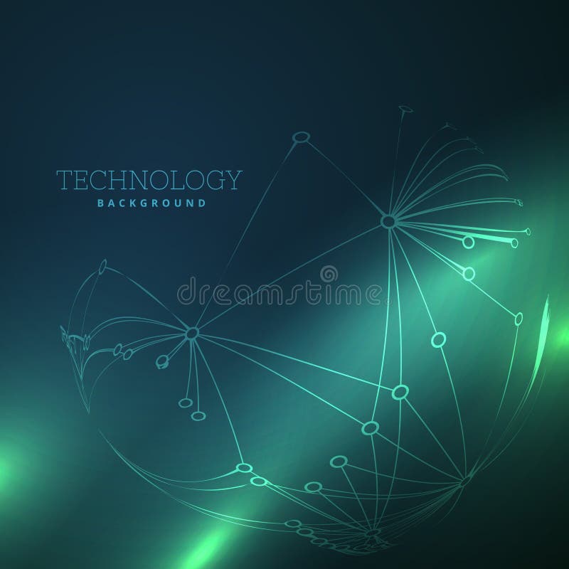 Wire Mesh Technology Background Stock Vector - Illustration of circles ...