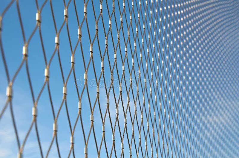 Wire net stock image. Image of steel, blue, wire, vista - 27446471