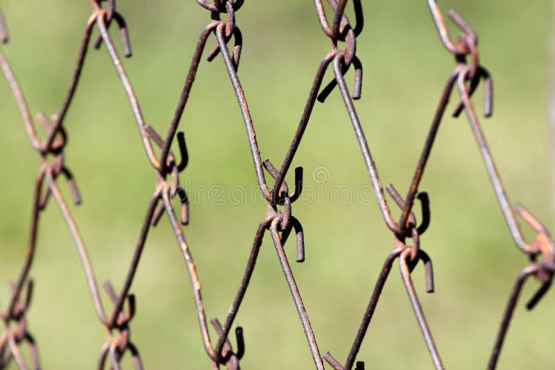 Wire net of old spring bed stock photo. Image of dirty - 180446180
