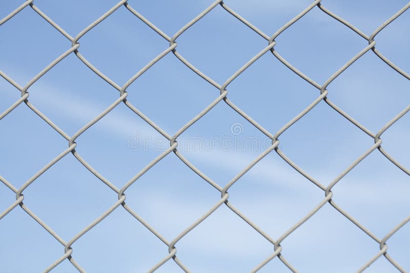 Wire netting fence stock photo. Image of metal, netting - 95196424