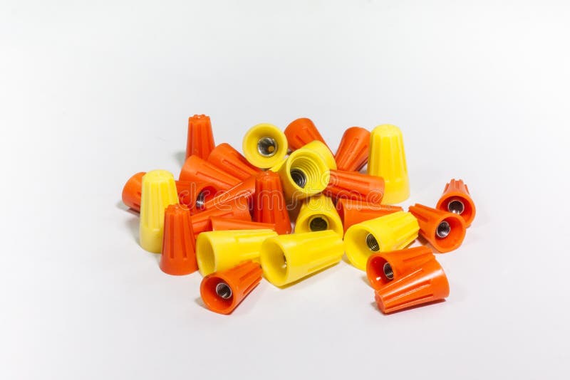 Wire Nut stock photo. Image of cable, orange, tool, connect - 71173500