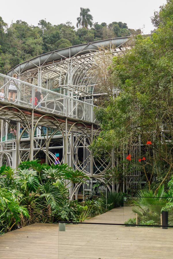 The Wire Opera House, or Opera De Arame, in Curitiba, Brazil. External ...