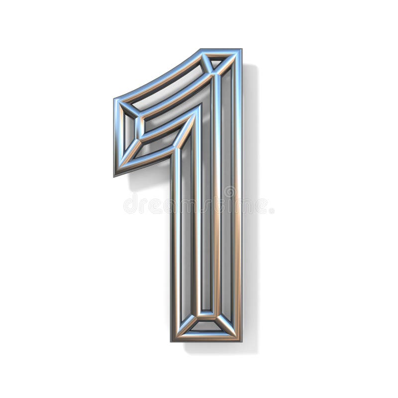 Large Group of People in Number 1 One Form. People Font. Vector ...