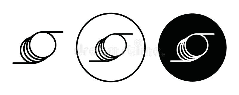 Wire Outline Icon Collection or Set. Wire Thin Vector Line Art Stock ...