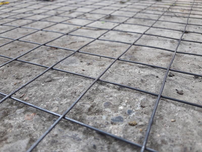 The Wire Placed on the Ground is a Mesh Hanging on the Ground Stock ...