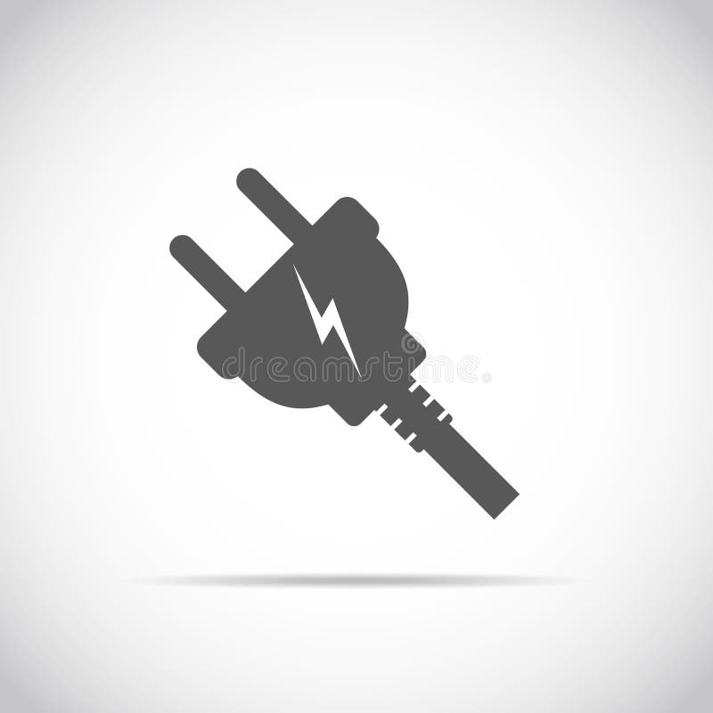 Power plug - cord icon stock vector. Illustration of equipment - 31495967