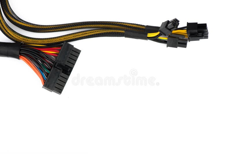 Wire from Power Supply. the Power Supply from the Computer Editorial ...