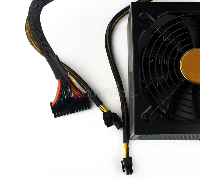 Wire from Power Supply. the Power Supply from the Computer Editorial ...