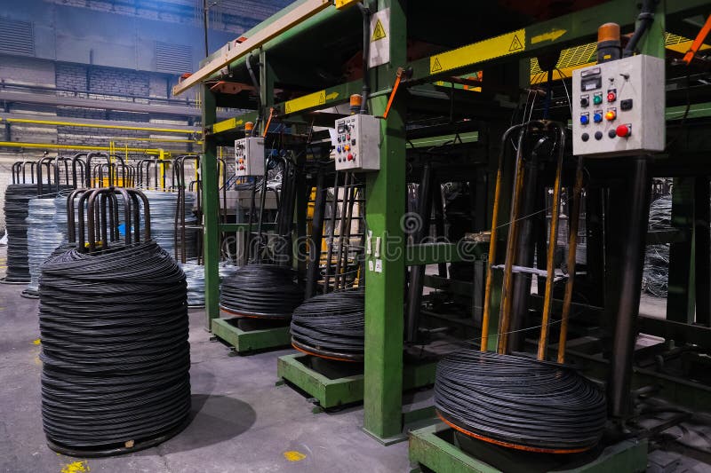 Wire production plant stock photo. Image of wire, cable - 234019770