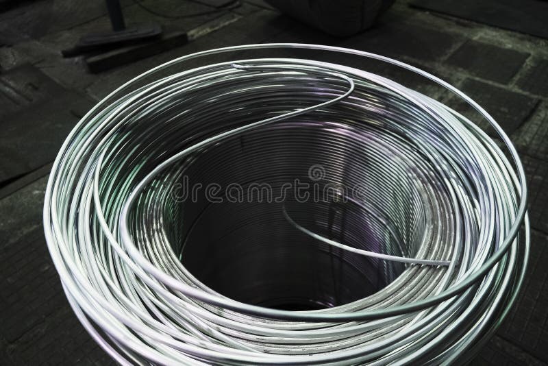 Wire production equipment stock image. Image of processing - 149019329