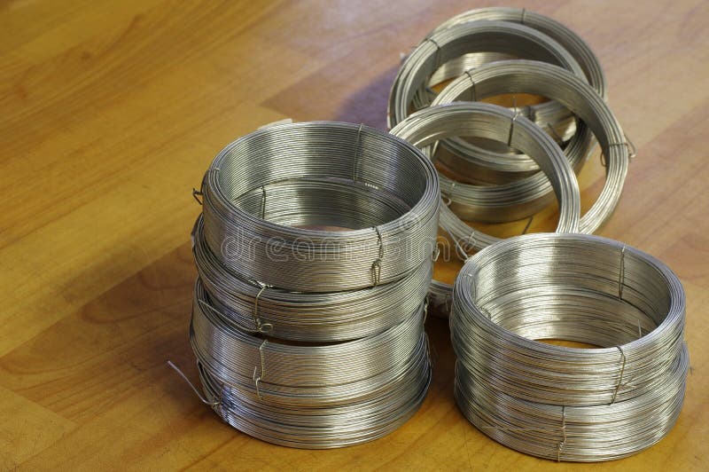 Wire rolls new stock photo. Image of rolled, steel, rolls - 91032400