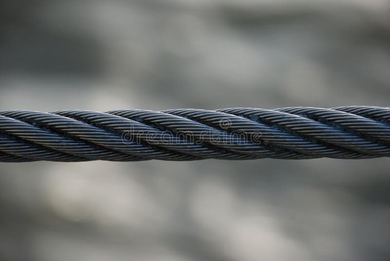 Wire rope stock image. Image of line, wire, metallic - 22600553