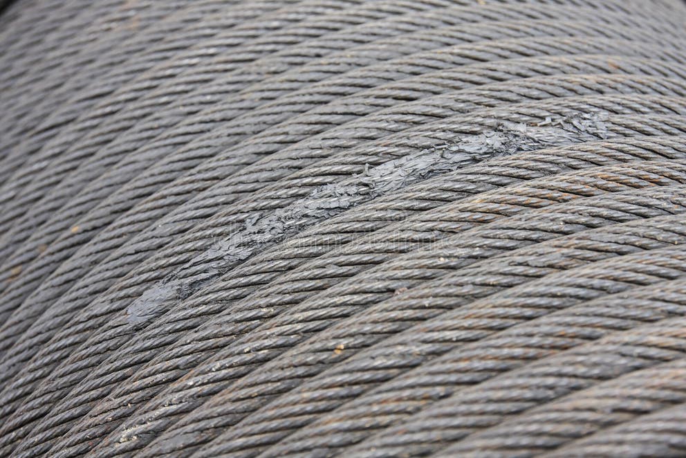 Wire rope stock photo. Image of detail, orange, hawser - 23591492