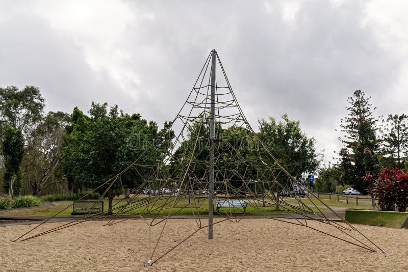 Wire Rope Climbing Frame stock image. Image of amusement - 227112447