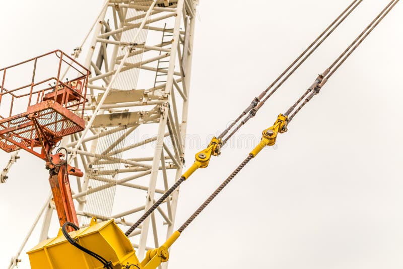 Wire Rope Cranes Hook, Construction Tool Stock Image - Image of ...